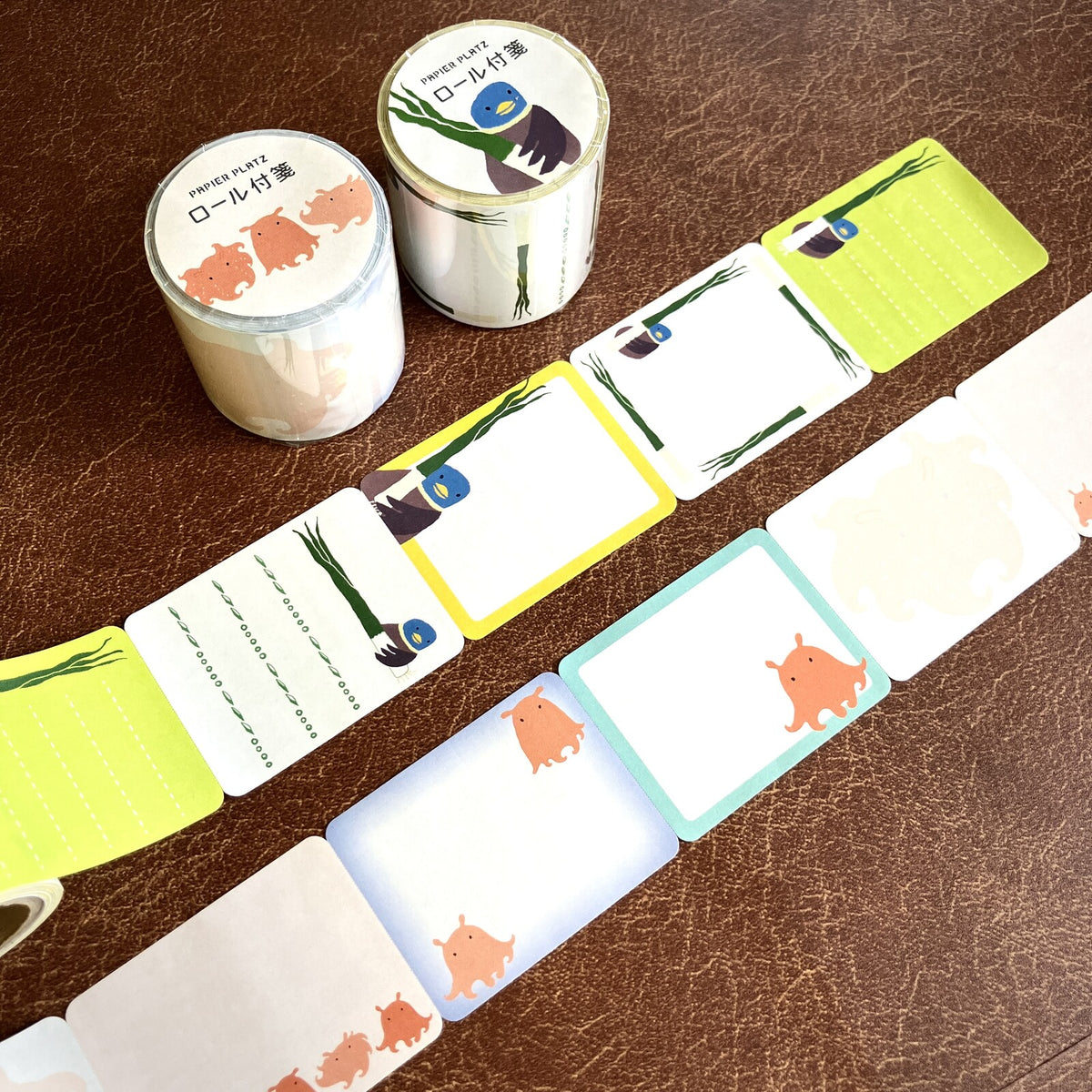 Papier Platz x Kayo Kurafu Rolled Sticky Notes: Camonegi – PenCakeDesign